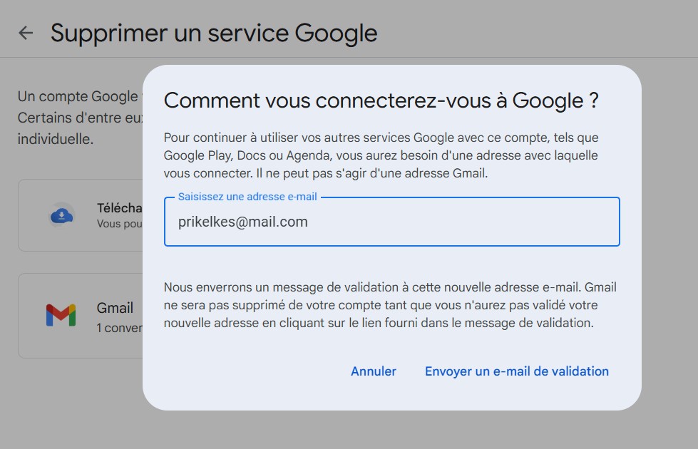 Comment supprimer définitivement son adresse Gmail